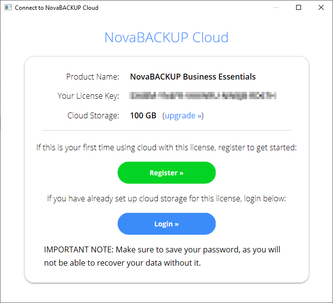 NovaBACKUP Quick Start Guide